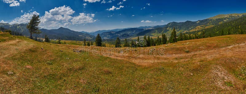 Georgia Country Landscape Panorama Stockbild - Bild von panoramisch ...