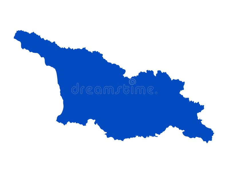 Georgia Map - Country in the Caucasus Region of Eurasia Stock Vector ...