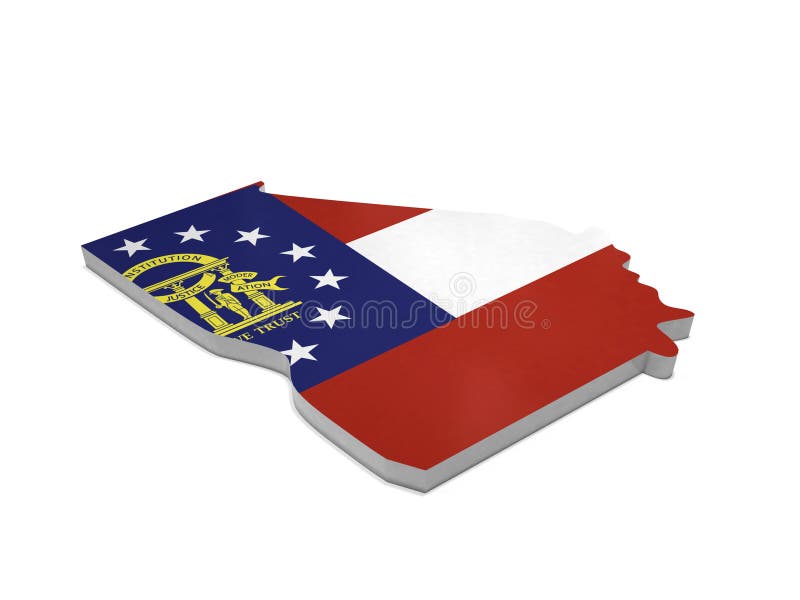 Georgia 3D stock illustration. Illustration of isolated - 342806381