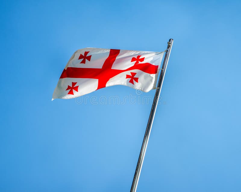 Georgia Flag image stock. Image du nation, ondulé, pays - 78335605