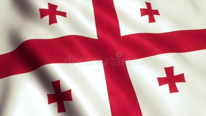 Georgia Flag Animation Video - 4K Stock Video - Video of nation ...