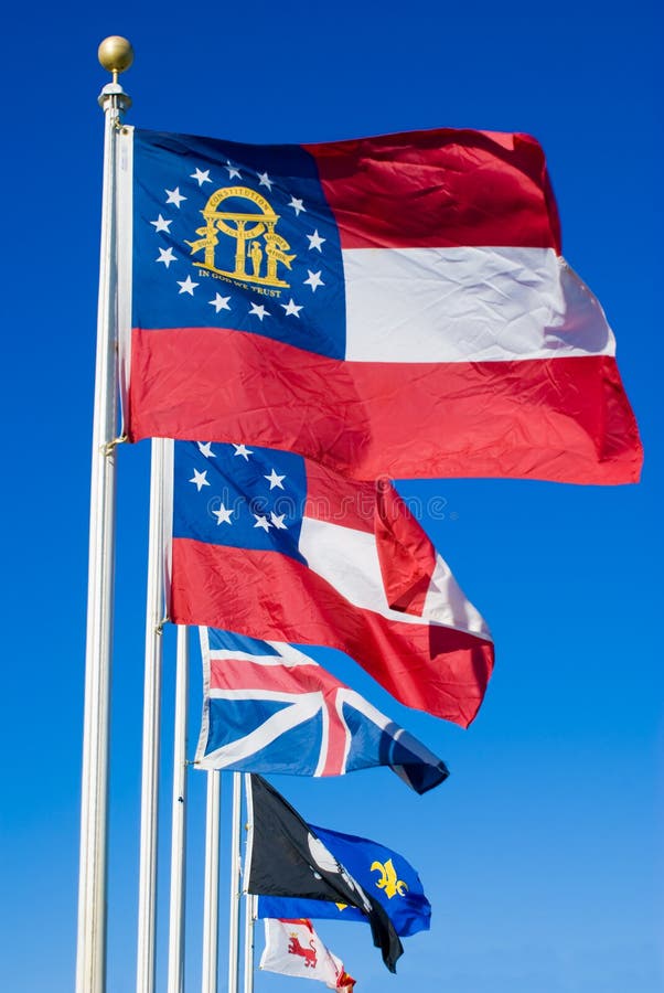 Georgia Flags stock image. Image of iconic, seal, savannah - 7026969