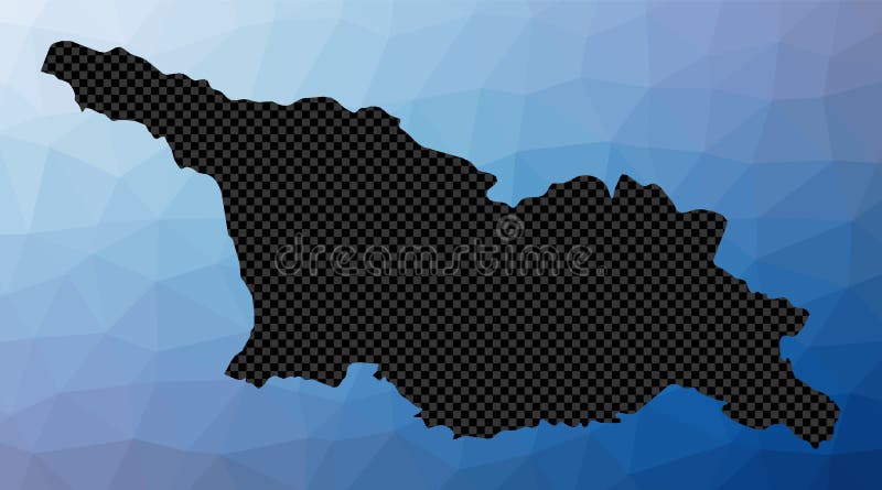 Georgia geometric map. stock vector. Illustration of georgia - 178168314