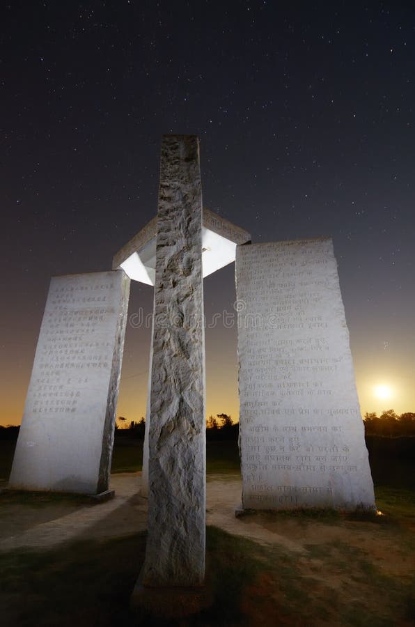 Georgia Guidestones stock image. Image of georgia, tablet - 21611017