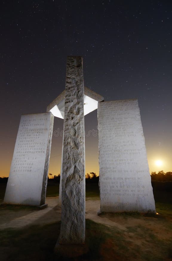 Georgia Guidestones stock image. Image of georgia, tablet - 21611017
