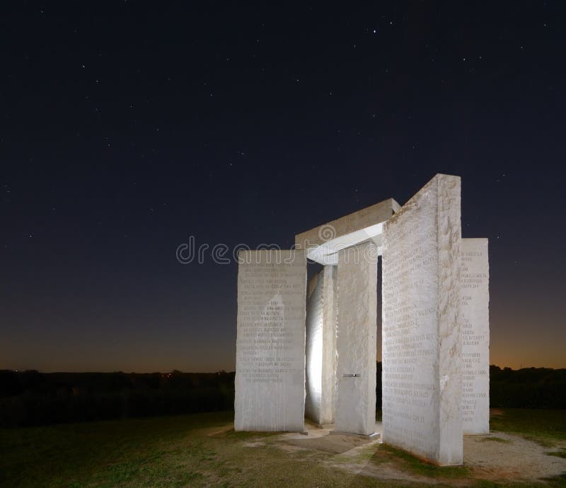Georgia Guidestones stock photo. Image of guidelines - 21624760