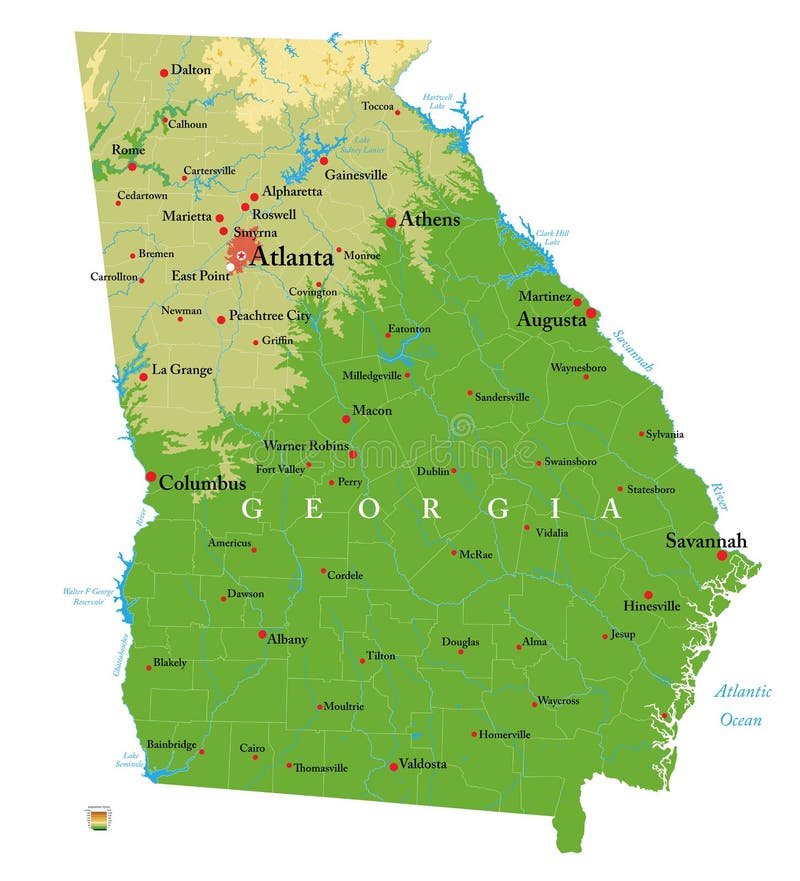 Athens Georgia Map Stock Illustrations – 76 Athens Georgia Map Stock ...