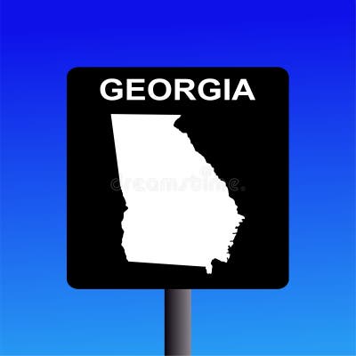 Georgia highway sign stock vector. Illustration of blank - 3340159