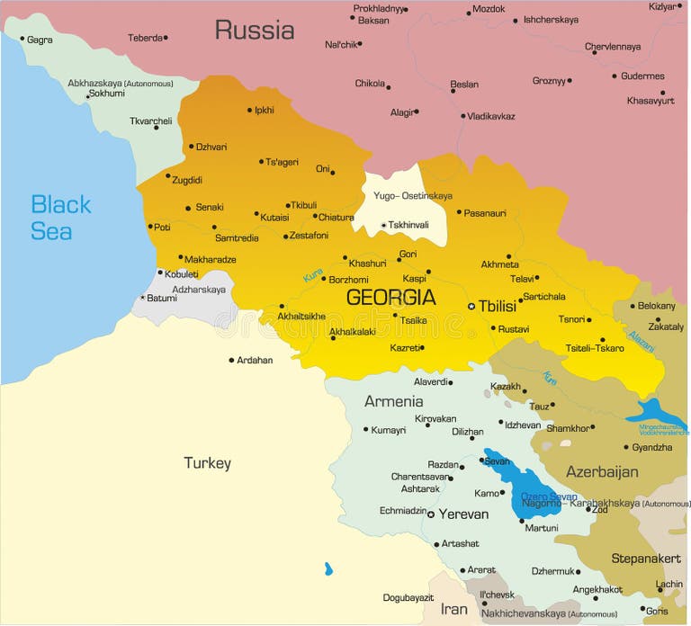 Georgia Tbilisi Map Stock Illustrations – 2,232 Georgia Tbilisi Map ...
