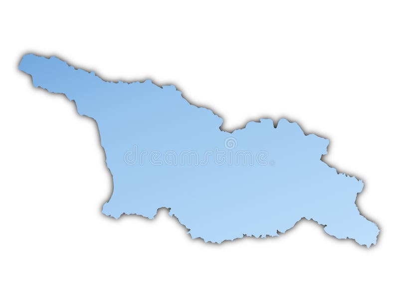 Georgia map stock illustration. Illustration of contour - 7307278