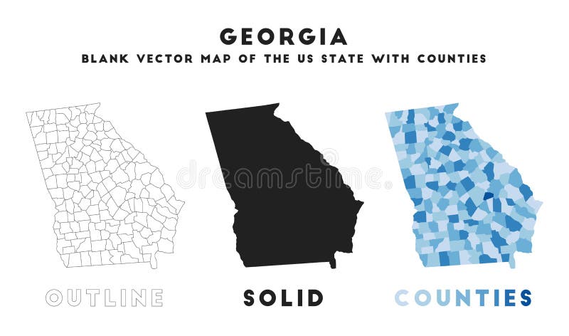 Georgia map. stock vector. Illustration of homeland - 268178373