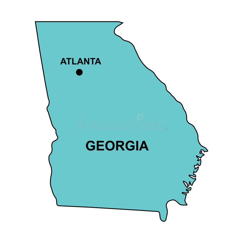 Georgia map icon design stock vector. Illustration of atlas - 358685444