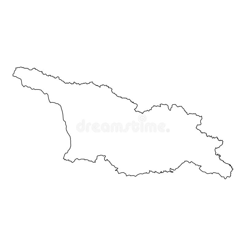 Georgia map icon vector stock illustration. Illustration of region ...