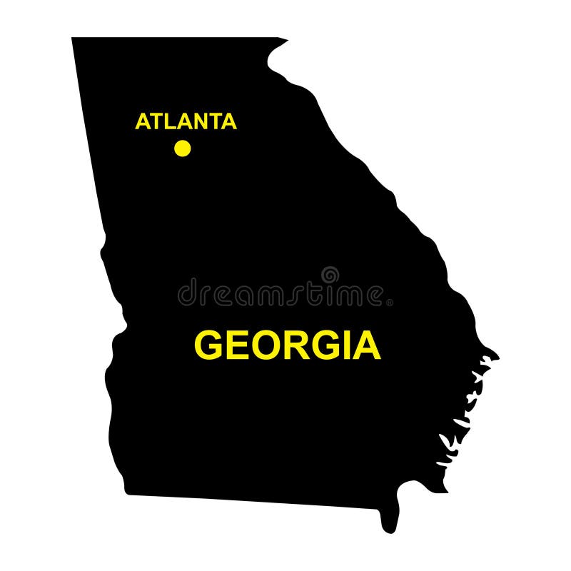 Georgia map icon stock vector. Illustration of continent - 300069756