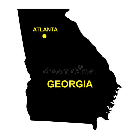 Georgia map icon stock vector. Illustration of continent - 300069756