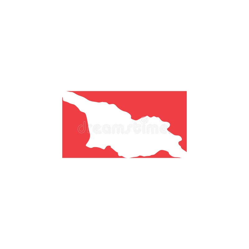 Georgia Map Logo Icon Vector Sign Element Stock Vector - Illustration ...