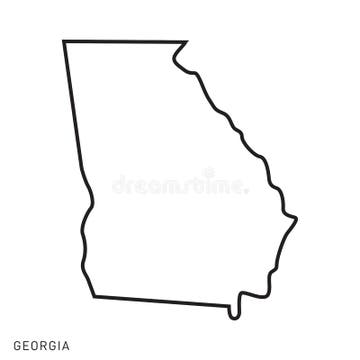 Georgia Map Outline Stock Illustrations – 3,904 Georgia Map Outline ...