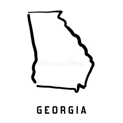 Georgia State Outline Stock Illustrations – 3,390 Georgia State Outline ...
