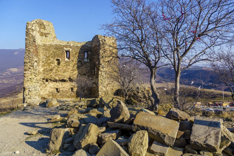 Georgia, Mtskheta. Ruins of the Jvari Monastery on the Top of the ...