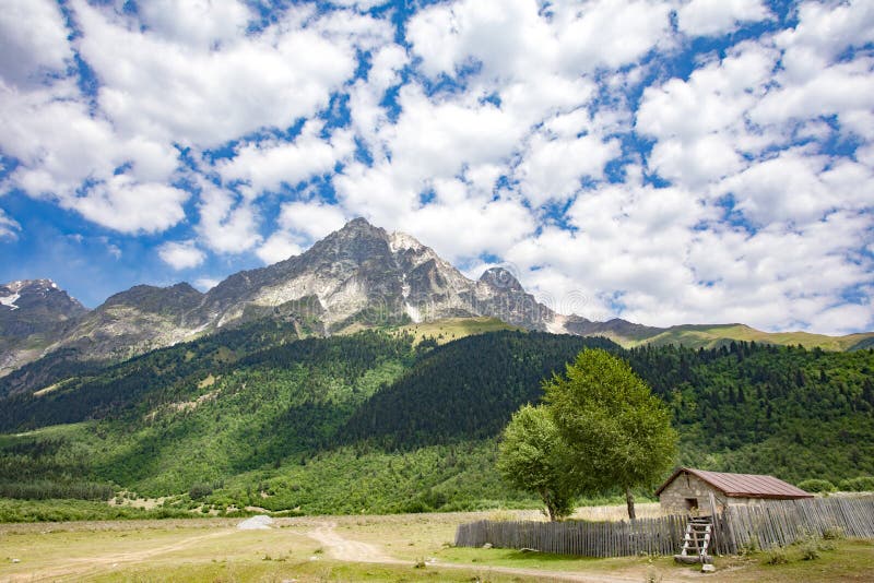 Georgia Nature Mountain-Landschaften Stockbild - Bild von hoch ...