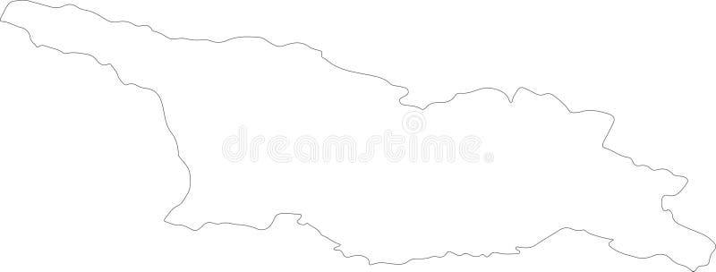Georgia outline map stock illustration. Illustration of transparent ...