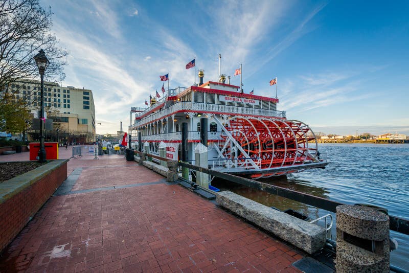 The Georgia Queen Riverboat, in Savannah, Georgia Editorial Photo ...