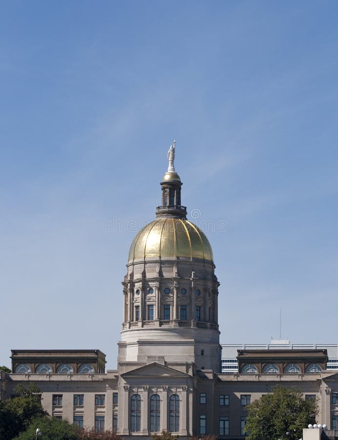Georgia State Capitol Building Stock Image - Image of gold, legislature ...