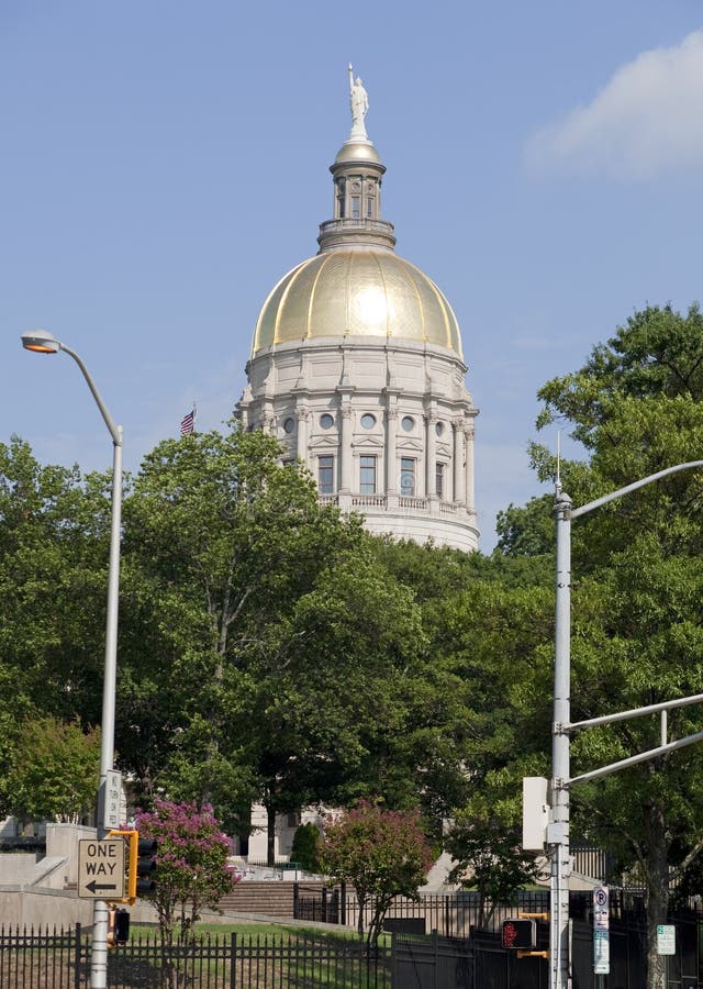 Georgia State Capitol Building Stock Image - Image of gold, legislature ...