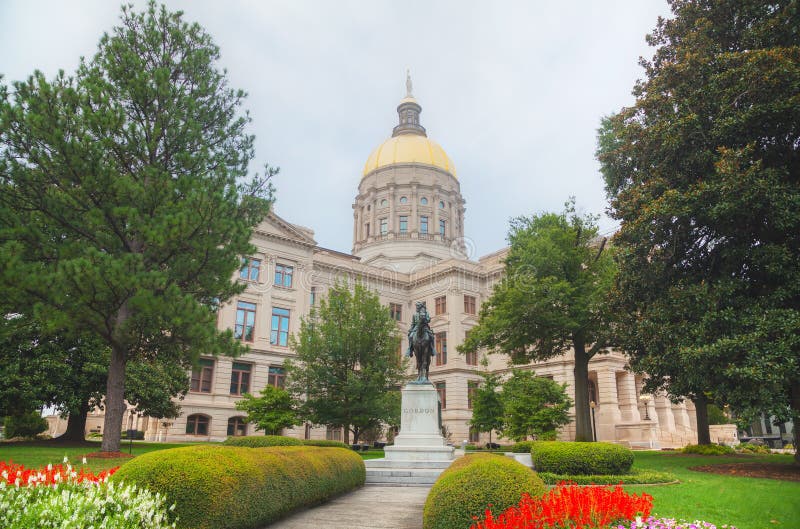 Georgia State Capitol Building in Atlanta Stock Photo - Image of city ...