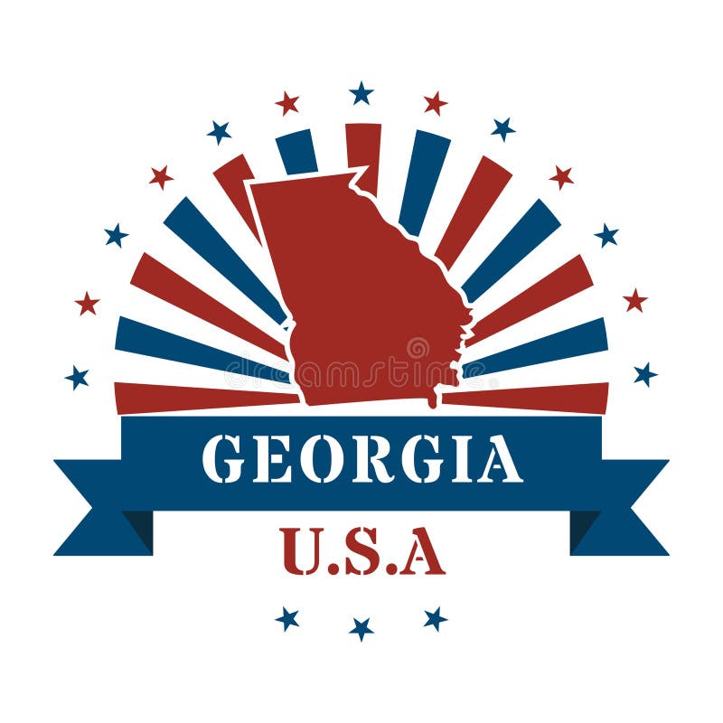 Georgia State. Vector Illustration Decorative Design Stock Vector ...