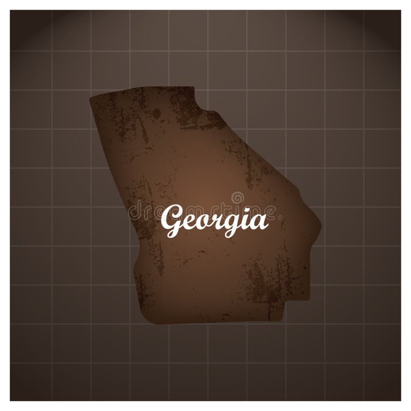 Georgia State Map. Vector Illustration Decorative Design Stock Vector ...