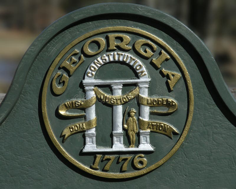 Georgia State Seal stock image. Image of badge, georgia - 1497785