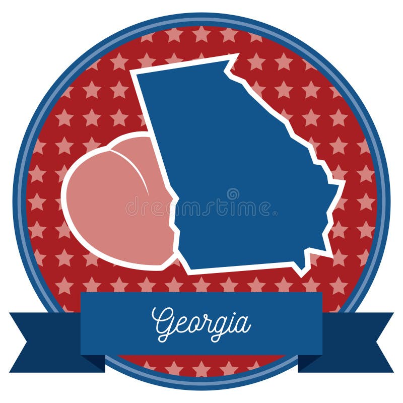 Georgia State. Vector Illustration Decorative Design Stock Vector ...