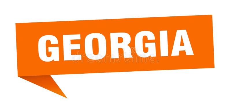 Georgia Sticker. Georgia Signpost Pointer Sign Stock Vector ...