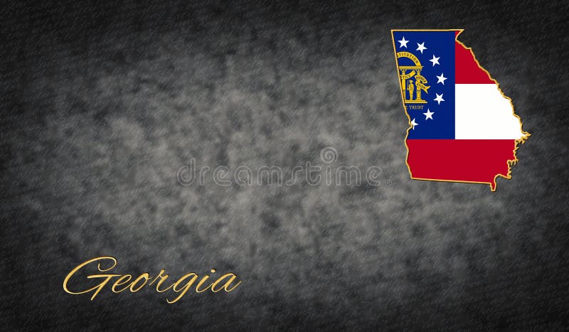 Georgia Symbols, Map of Georgia Stock Photo - Image of dance ...