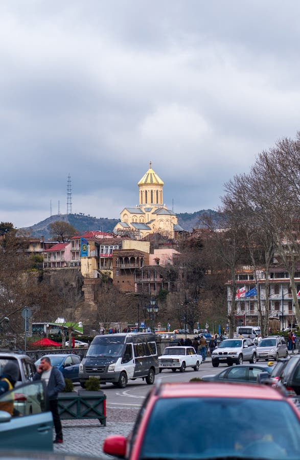 Georgia Tbilisi Central Part of Old Town. Journey through Caucasus in ...