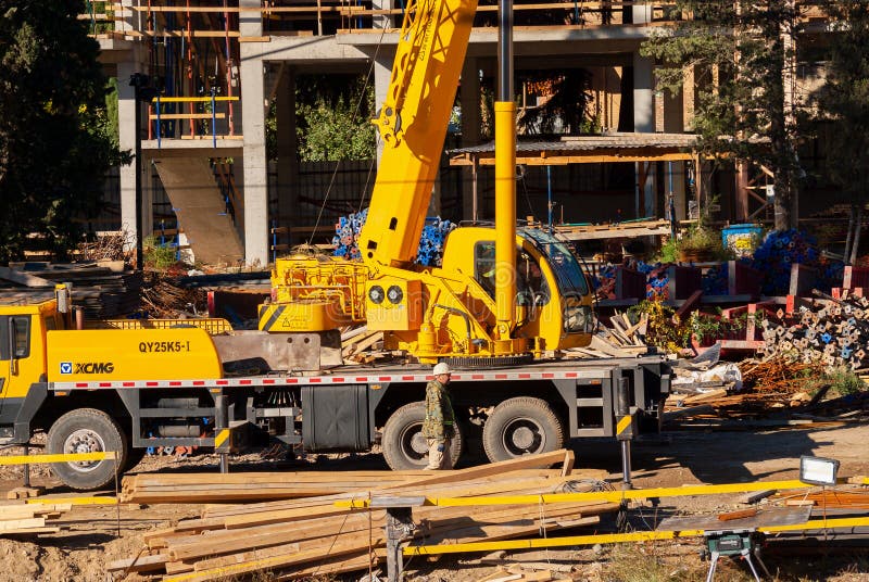 Georgia, Tbilisi - November 8, 2020: the Process of Building a House ...