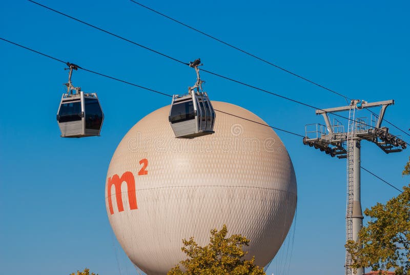 Georgia, Tbilisi - October 30, 2022: Air Excursion Balloon and Cable ...