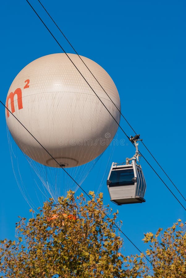 Georgia, Tbilisi - October 30, 2022: Air Excursion Balloon and Cable ...