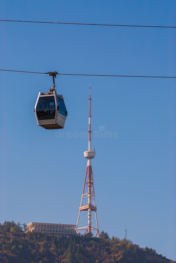 Georgia, Tbilisi - October 30, 2022: Cable Car in Tbilisi Editorial ...