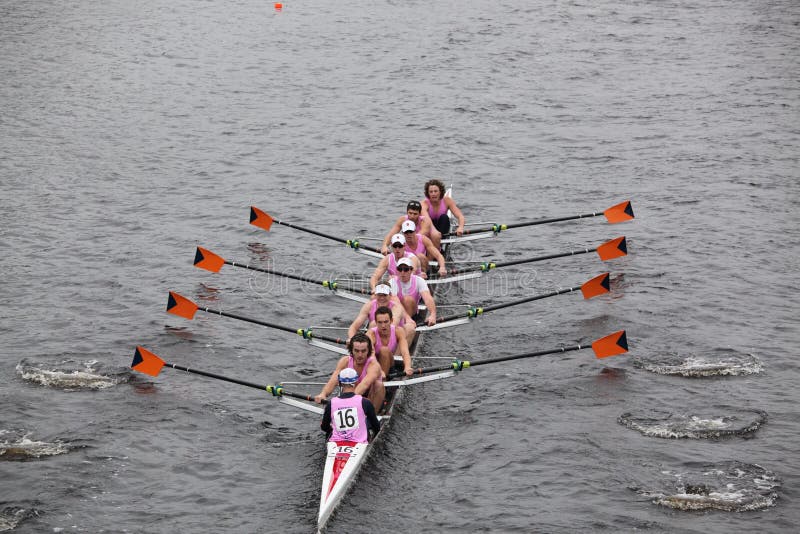 Georgia Tech Races in the Head of Charles Editorial Stock Photo - Image ...