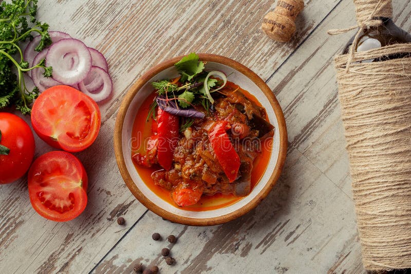 Georgian Dish on the Table Photo for the Menu of Eastern Caucasian ...