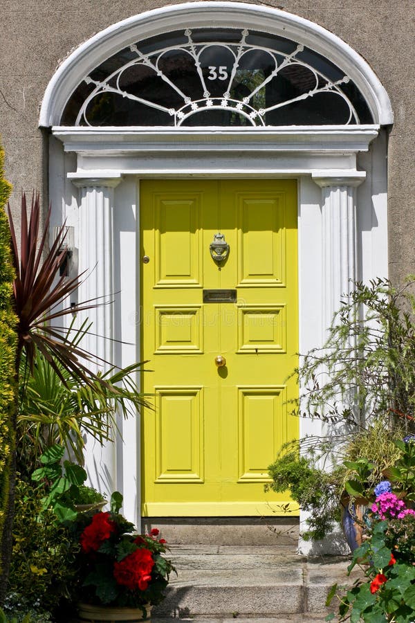 Georgian Door, Dublin, Ireland Stock Photo - Image of door, antique ...