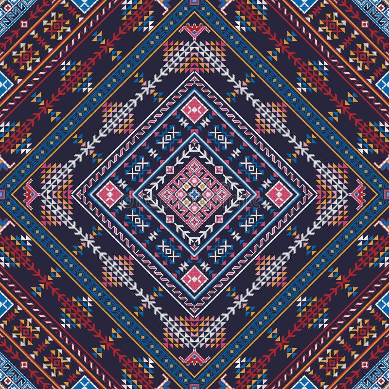 Georgian Embroidery Pattern 10 Stock Vector - Illustration of ornament ...