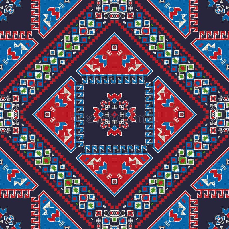 Georgian Embroidery Pattern 12 Stock Vector - Illustration of ornament ...