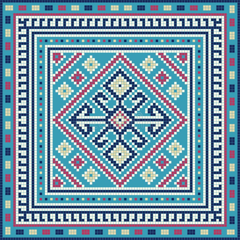 Georgian Embroidery Pattern 15 Stock Vector - Illustration of ...