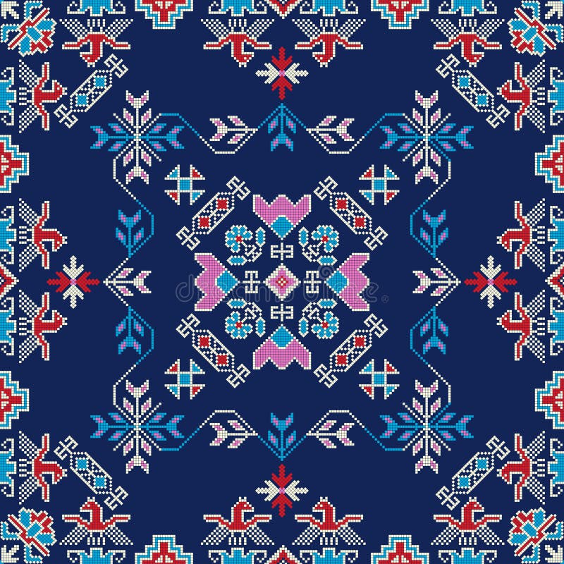 Georgian Embroidery Pattern 19 Stock Vector - Illustration of design ...