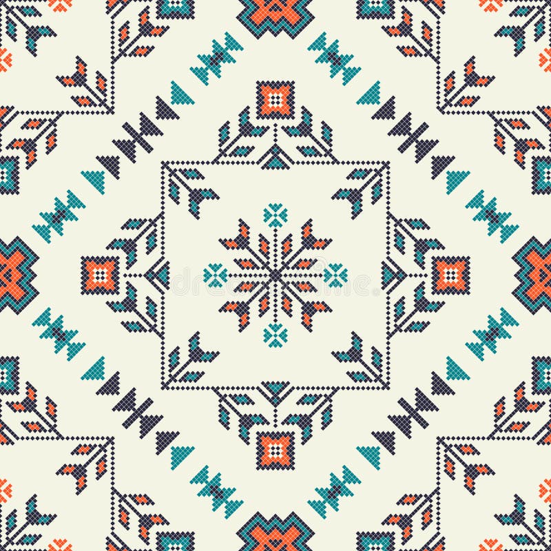 Georgian Embroidery Pattern 21 Stock Vector - Illustration of ...