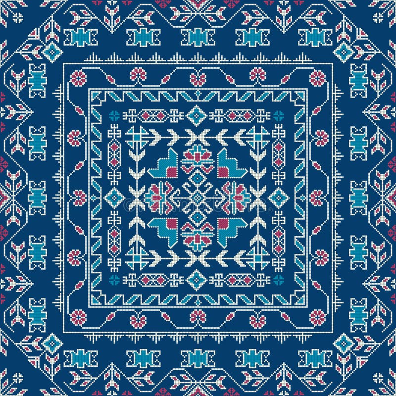 Georgian Embroidery Pattern 22 Stock Vector - Illustration of modern ...