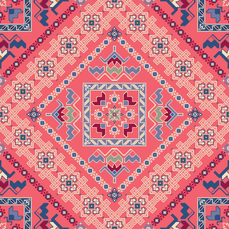 Georgian Embroidery Pattern 40 Stock Vector - Illustration of caucasian ...